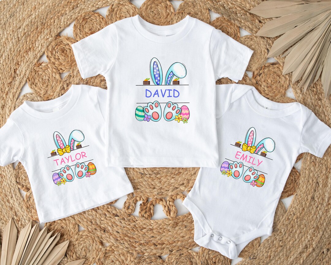 Personalized Easter Shirts for Kids: Matching Cousin Crew Tees - Etsy