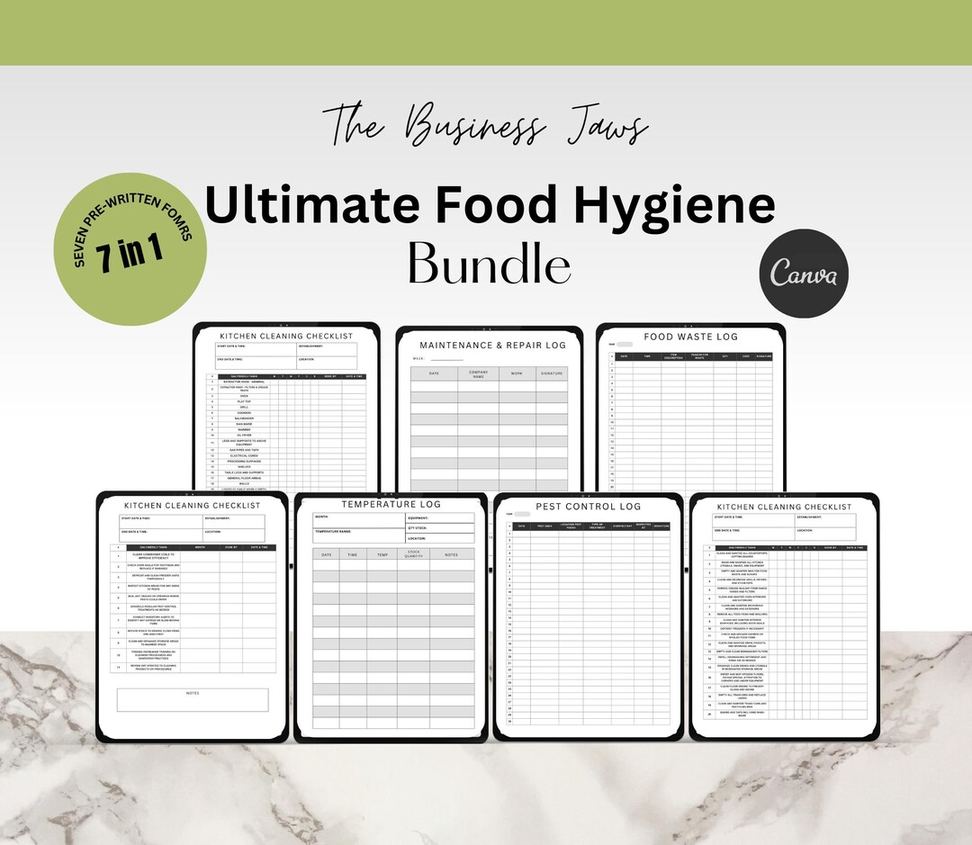 Food Hygiene Bundle - Etsy