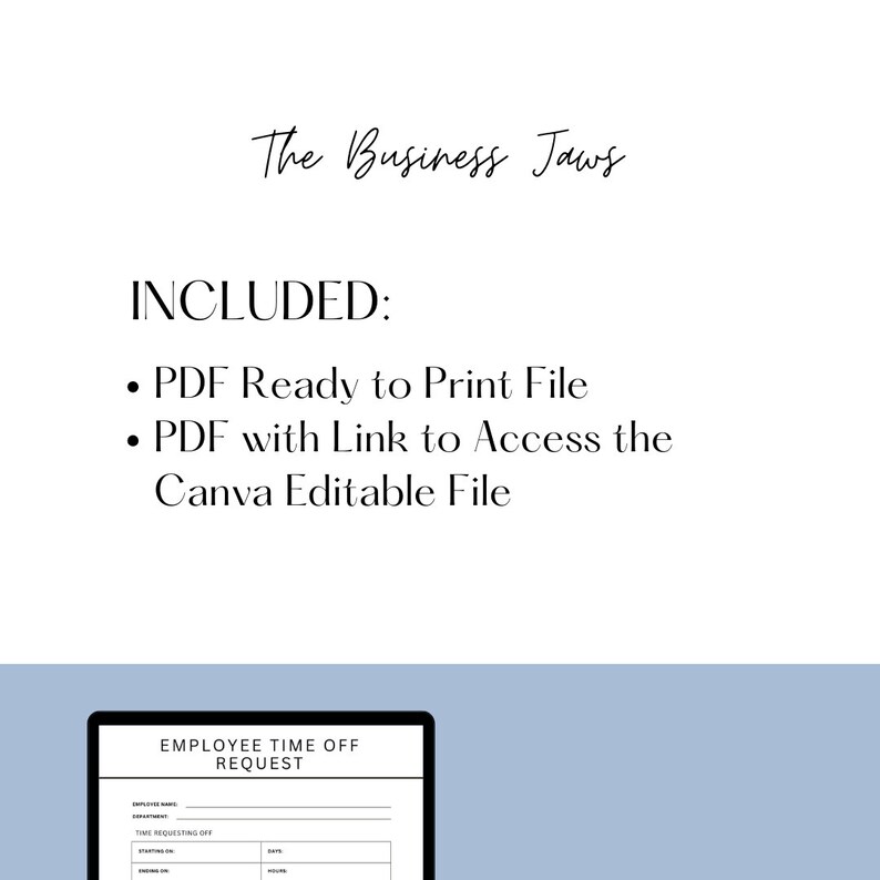 Employee Time off Request Form Template, Time-off Form, Vacation ...