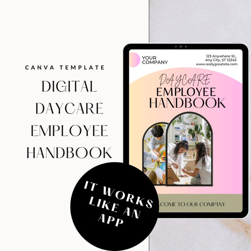 Daycare Employee Handbook - Etsy