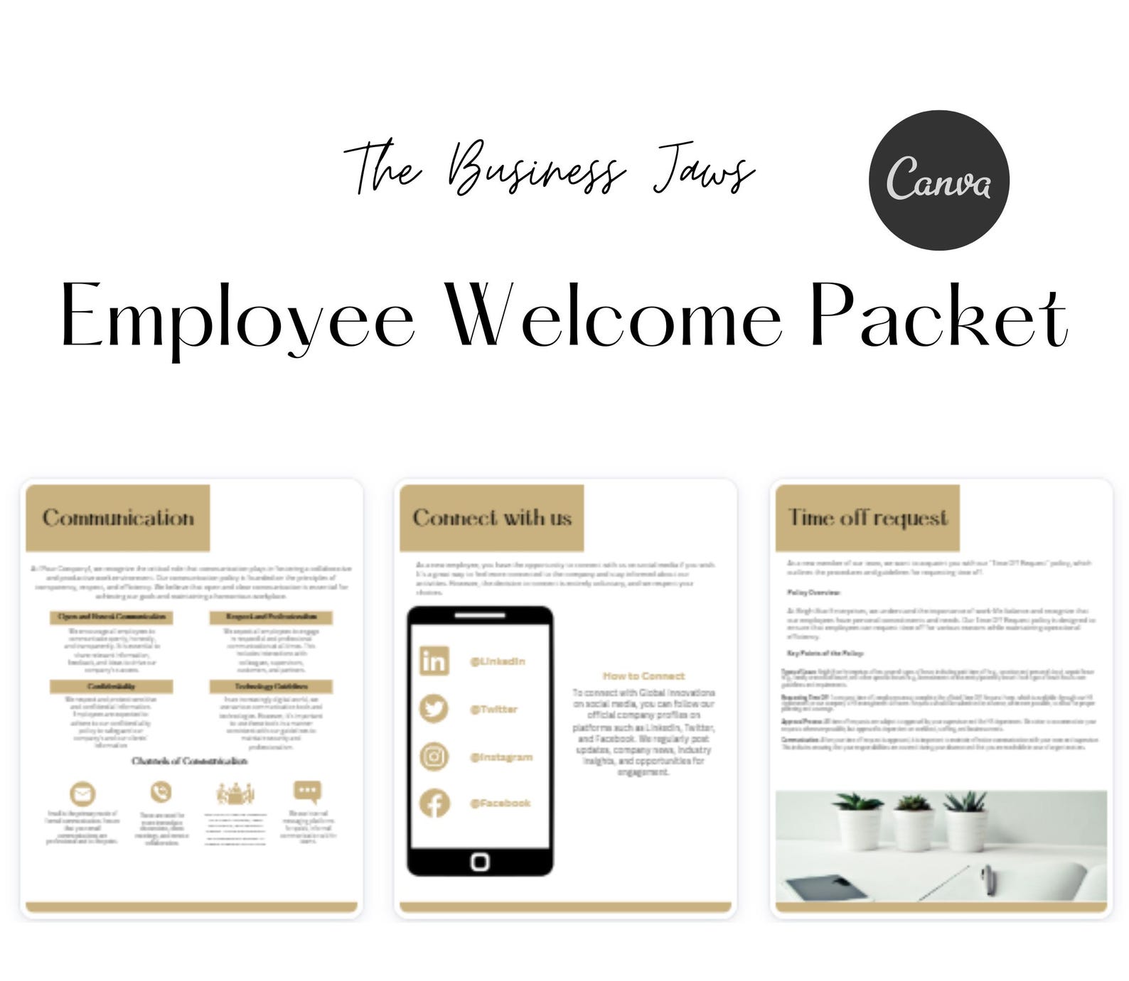Employee Welcome Packet | Employee Welcome Package Template | New ...