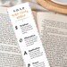 SOAP Bible Study Method Bookmark, Download and Print - Etsy