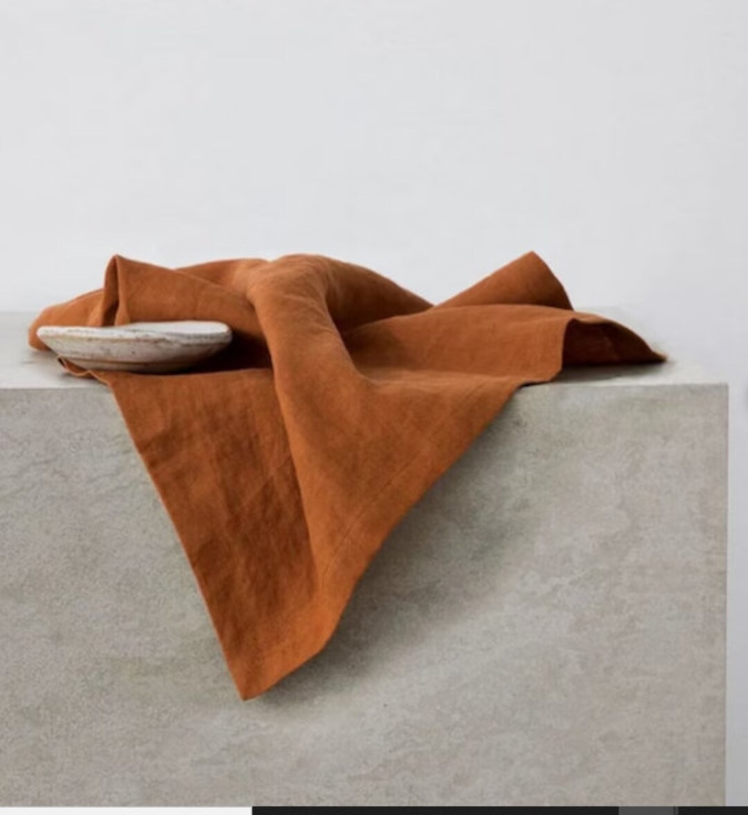 Rust Brown Cloth Napkins, 100% Cotton Table Dinning Napkins Set ...