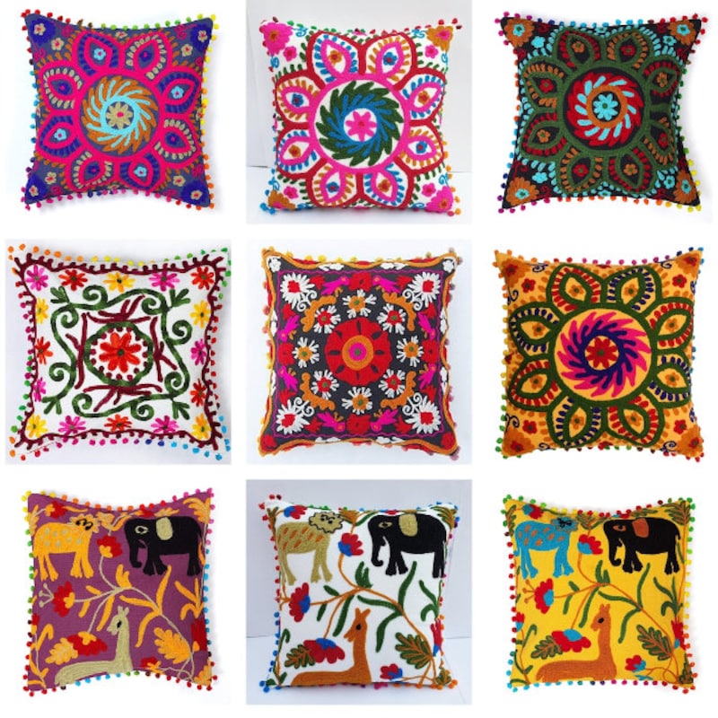 Hippie Pillow - Etsy