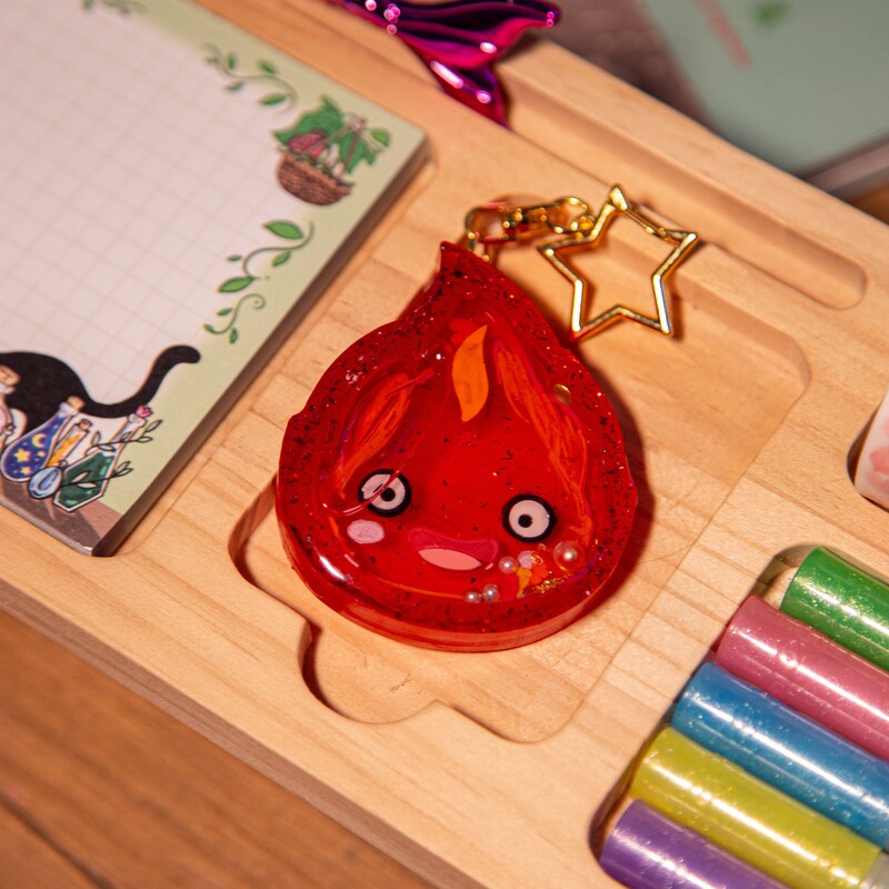 Calcifer Charm - Etsy