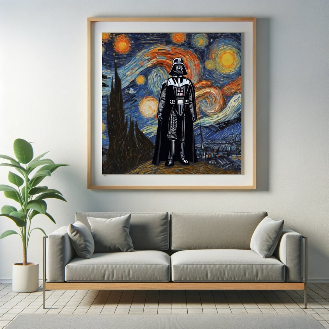 DARTH VADER Starry Night Saga Edition Digital Poster, Fan Art, Star ...