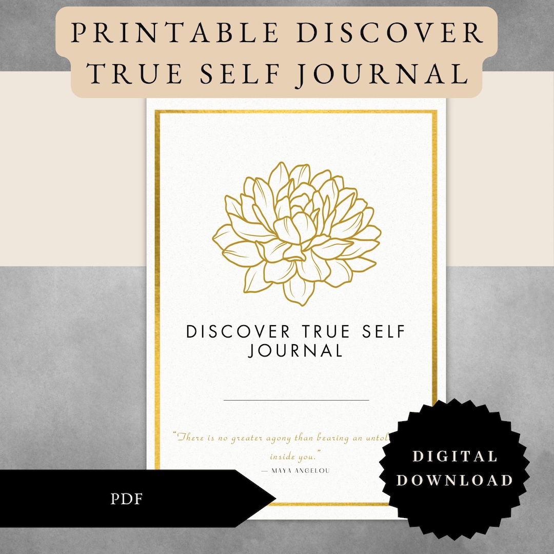 Discover True Self Guided Journal Bundle | Printable Self-discovery ...