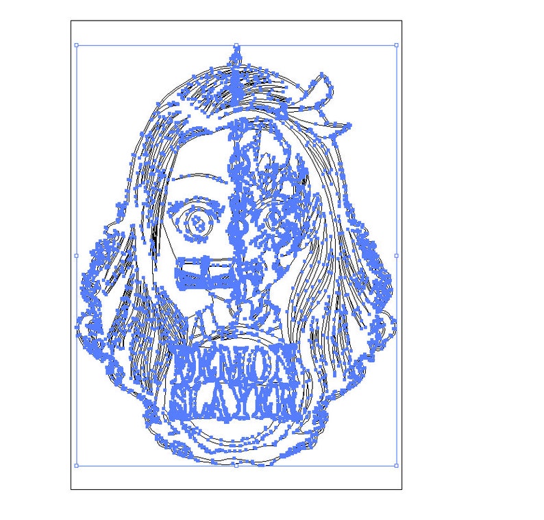 Nezuko Demon Slayer: Kimetsu No Yaiba Vector Ai / Svg / Pdf / Dxf ...