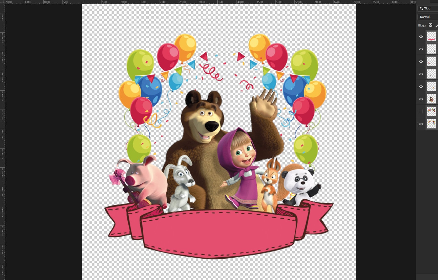 Masha y el Oso png - Etsy España