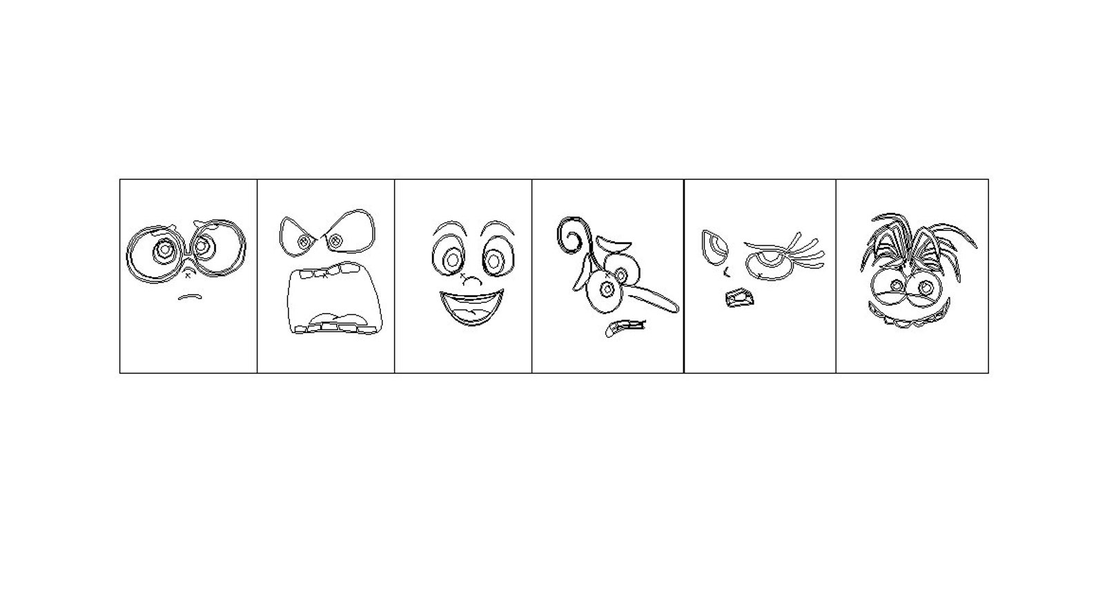 Caras Intensamente vector ai / pdf/png/svg - Etsy México