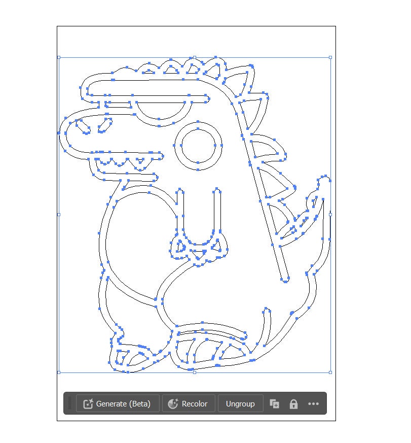 Godzilla Full Body Vector/ai - Etsy