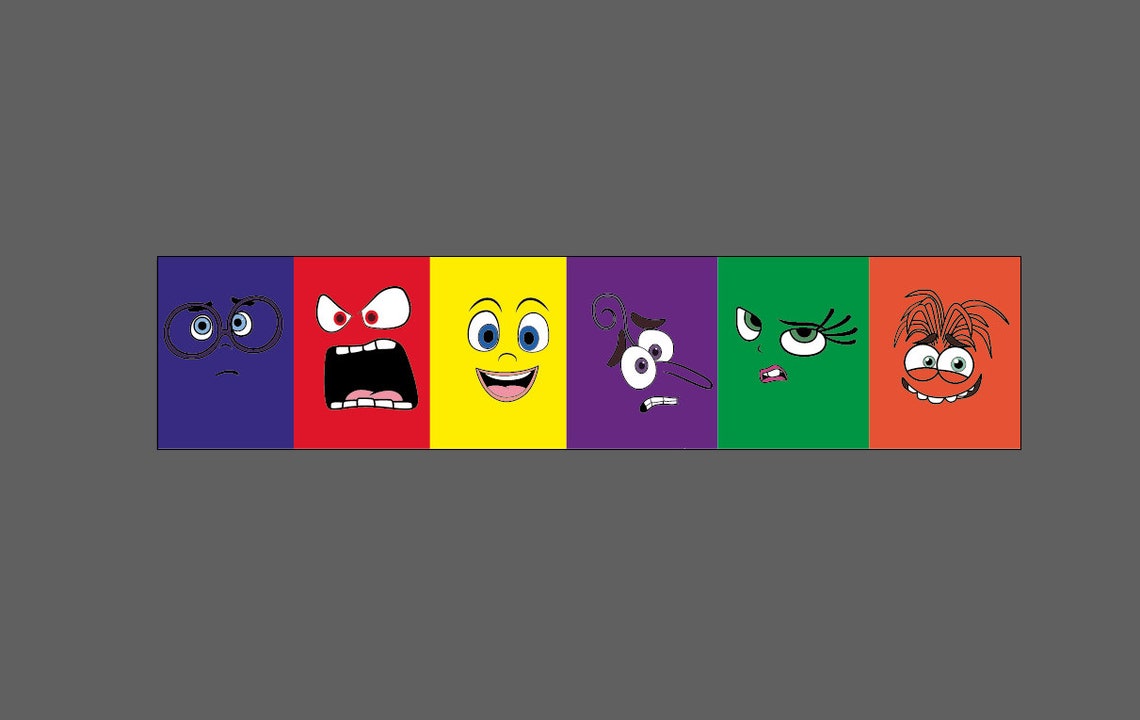 Caras Intensamente vector ai / pdf/png/svg - Etsy México