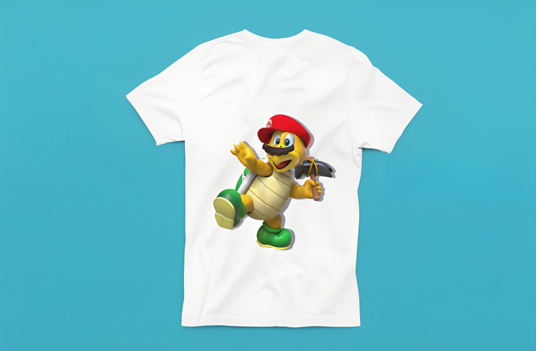 Turtle Shell With Hammer Mario Premium High Quality Unisex T-shirt ...