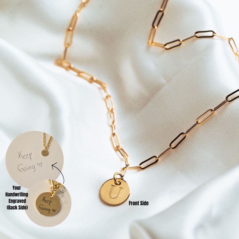 Handwritten Necklace - Etsy