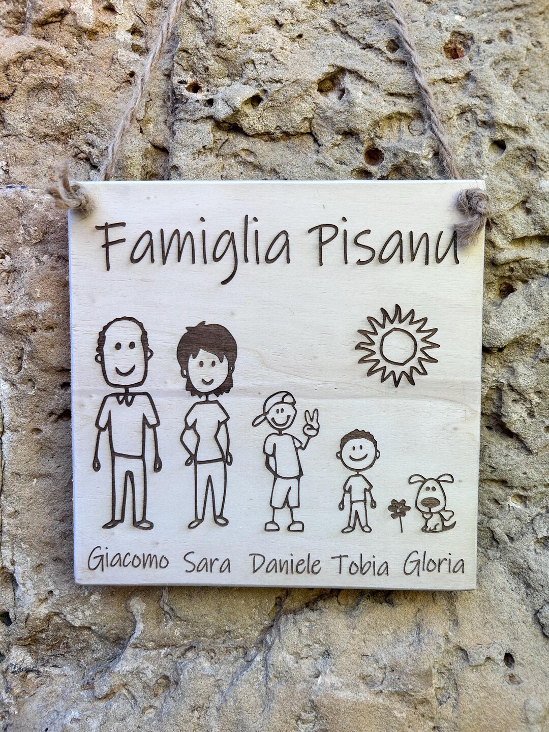 Wooden Family Door Sign - Etsy