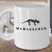 Dinosaur Mothers Day Mug Gift Idea for Mom Mamasaurus Coffee Cup - Etsy