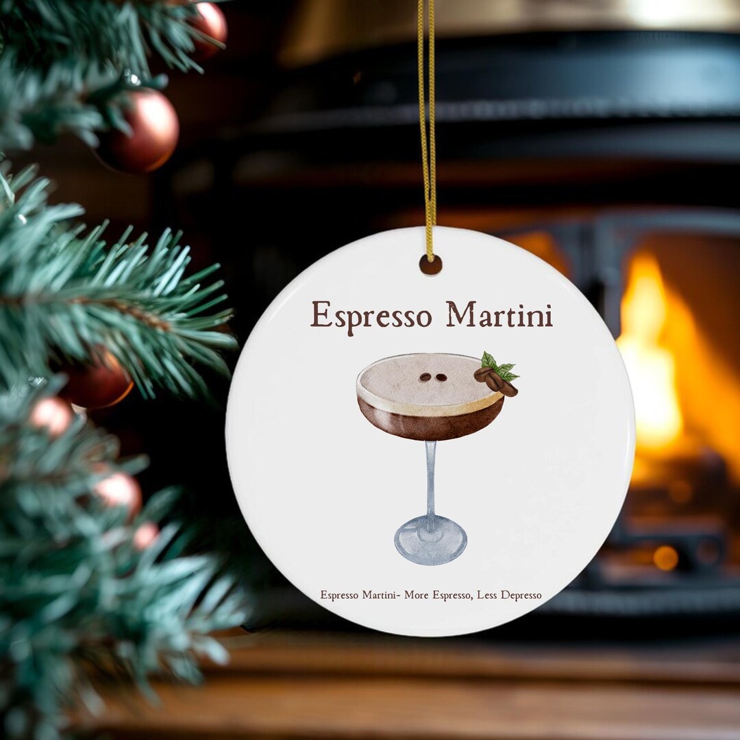 Espresso Martini, Signature Drink, Martini Ornament, Martini Gift Idea ...