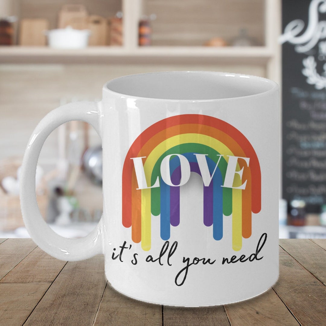 Gay Pride Gift Idea LGBTQ Pride Love Rainbow Gift Idea for Him or Her ...