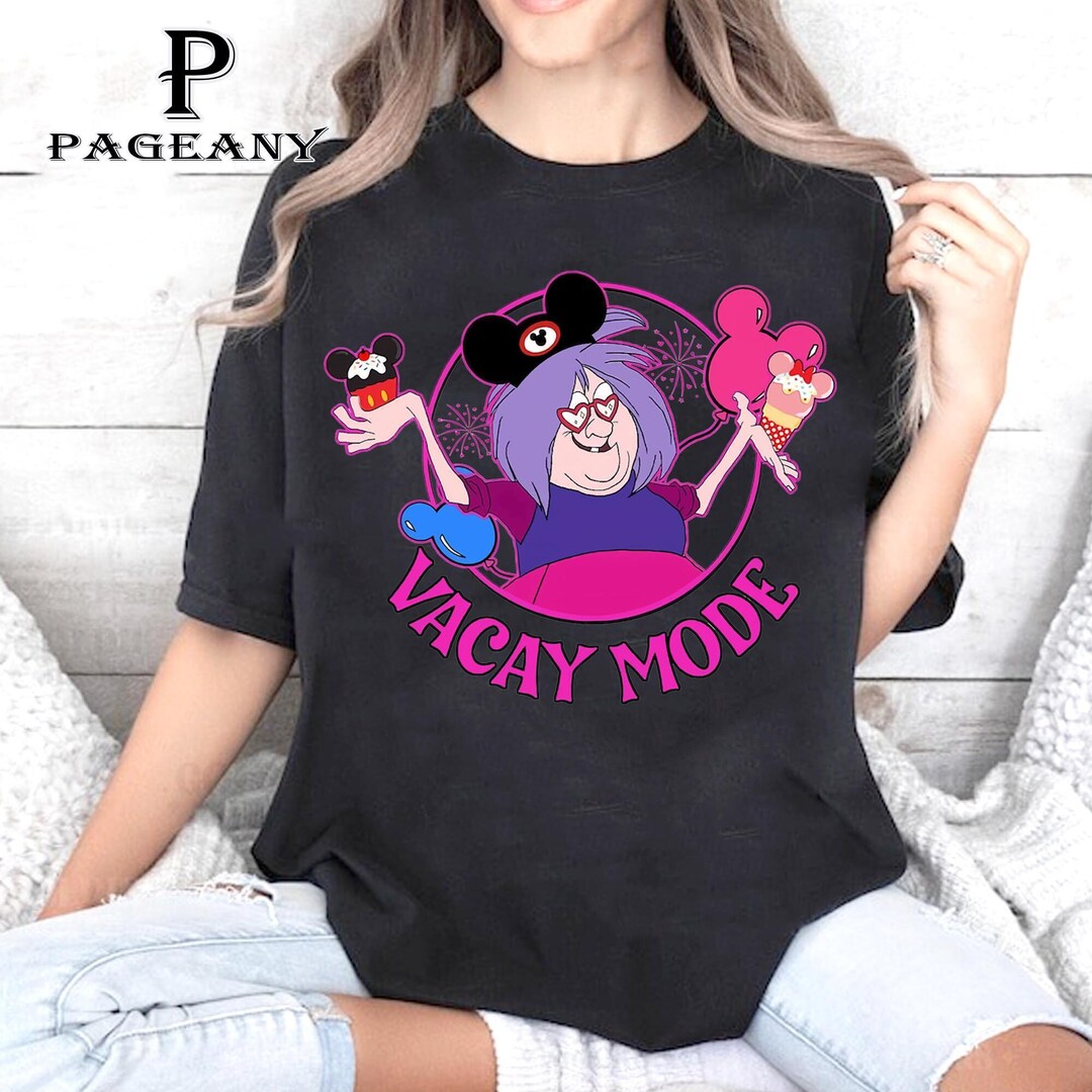 Funny Disney Villains Madam Mim Vacay Mode Mickey Balloon, Mim Vacay ...