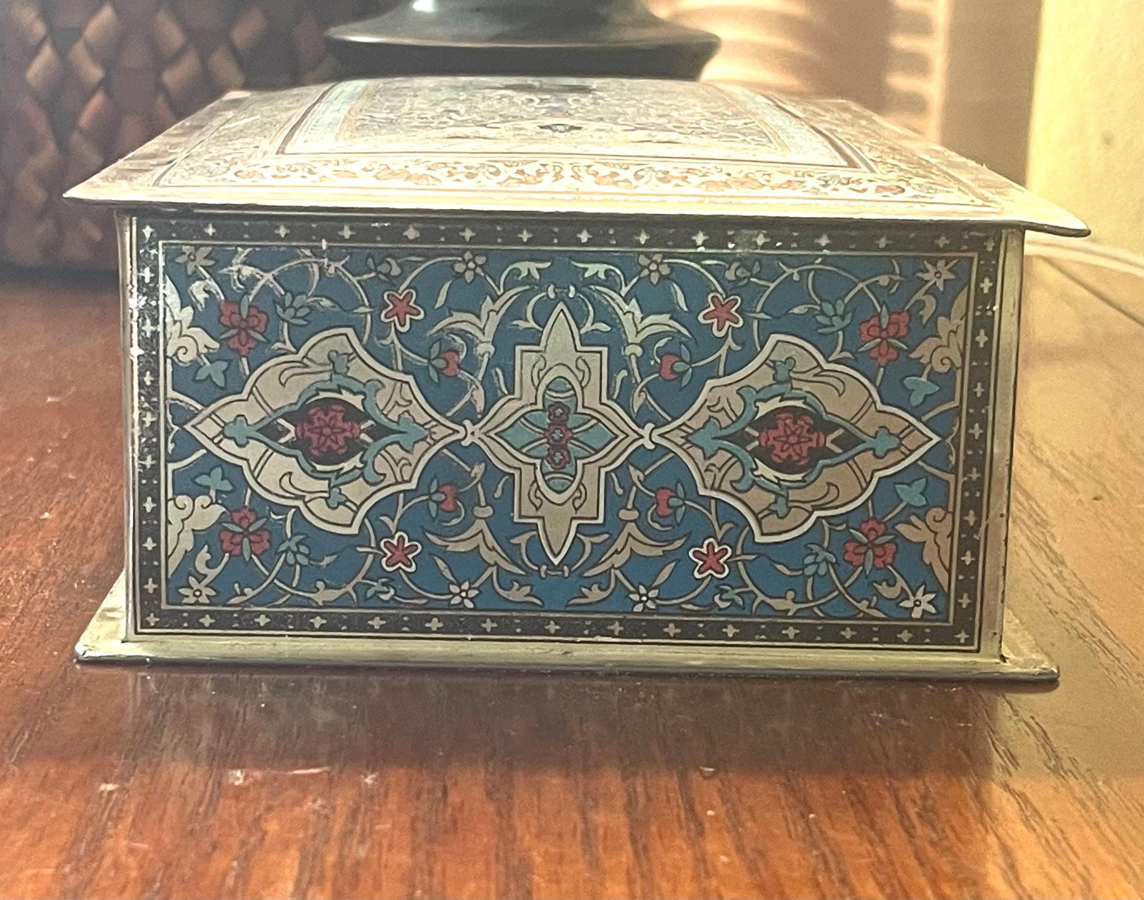 Antique 1920s CANCO Candy Tin Persian/oriental Design Collectible Art ...