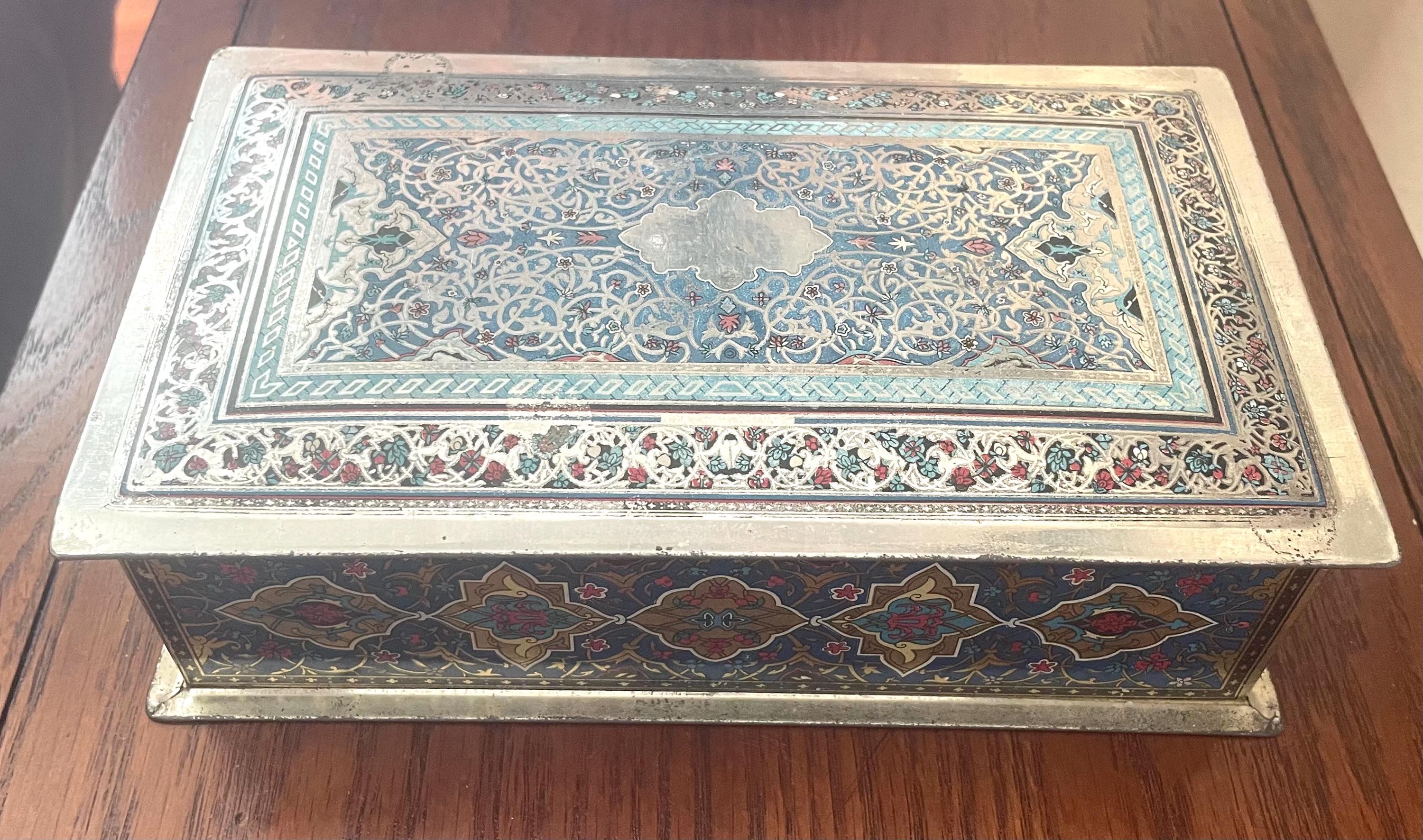 Antique 1920s CANCO Candy Tin Persian/oriental Design Collectible Art ...
