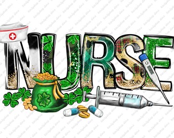 Nurse St.patrick's Day Png Sublimation Design Download, St. Patrick's ...