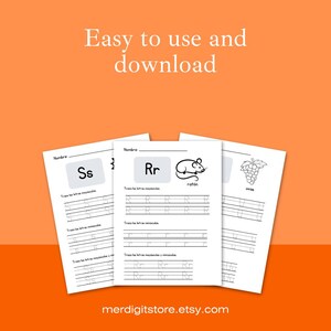 30 Printable Spanish Alphabet Letter Tracing Bilingual Preschool ...