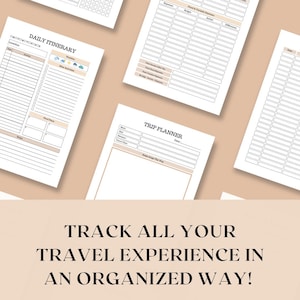 Digital Travel Planner | Printable PDF | Vacation Organizer - Etsy