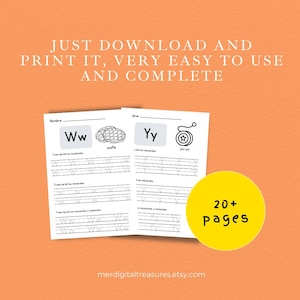30 Printable Spanish Alphabet Letter Tracing Bilingual Preschool ...