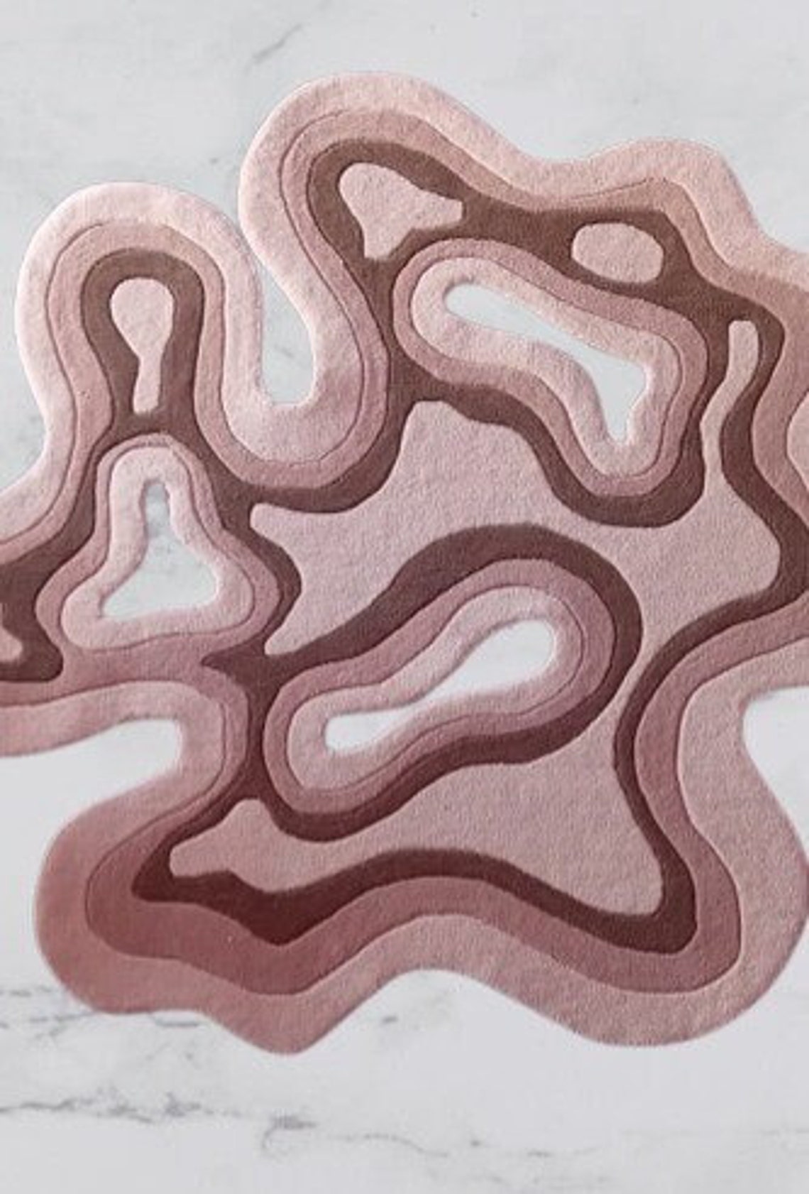 Irregular Amoeba Shaped Rug the Valley Rug Hand-tufted 100% New Zealand ...