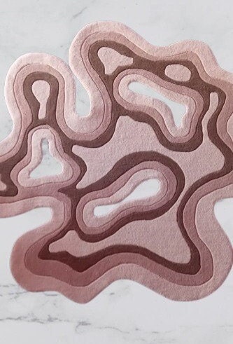 Irregular Amoeba Shaped Rug the Valley Rug Hand-tufted 100% New Zealand ...