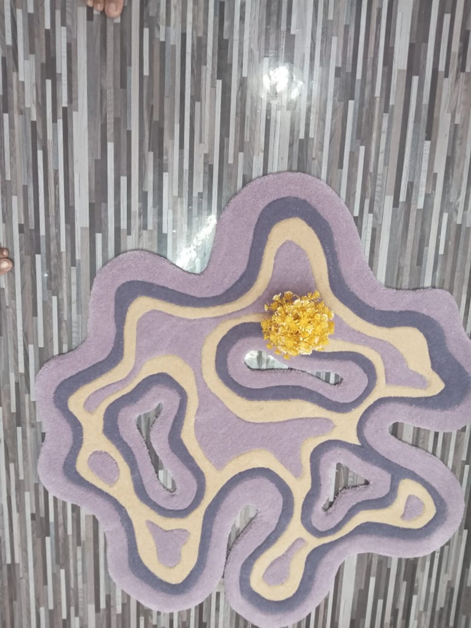 Irregular Amoeba Shaped Rug the Valley Rug Hand-tufted 100% New Zealand ...