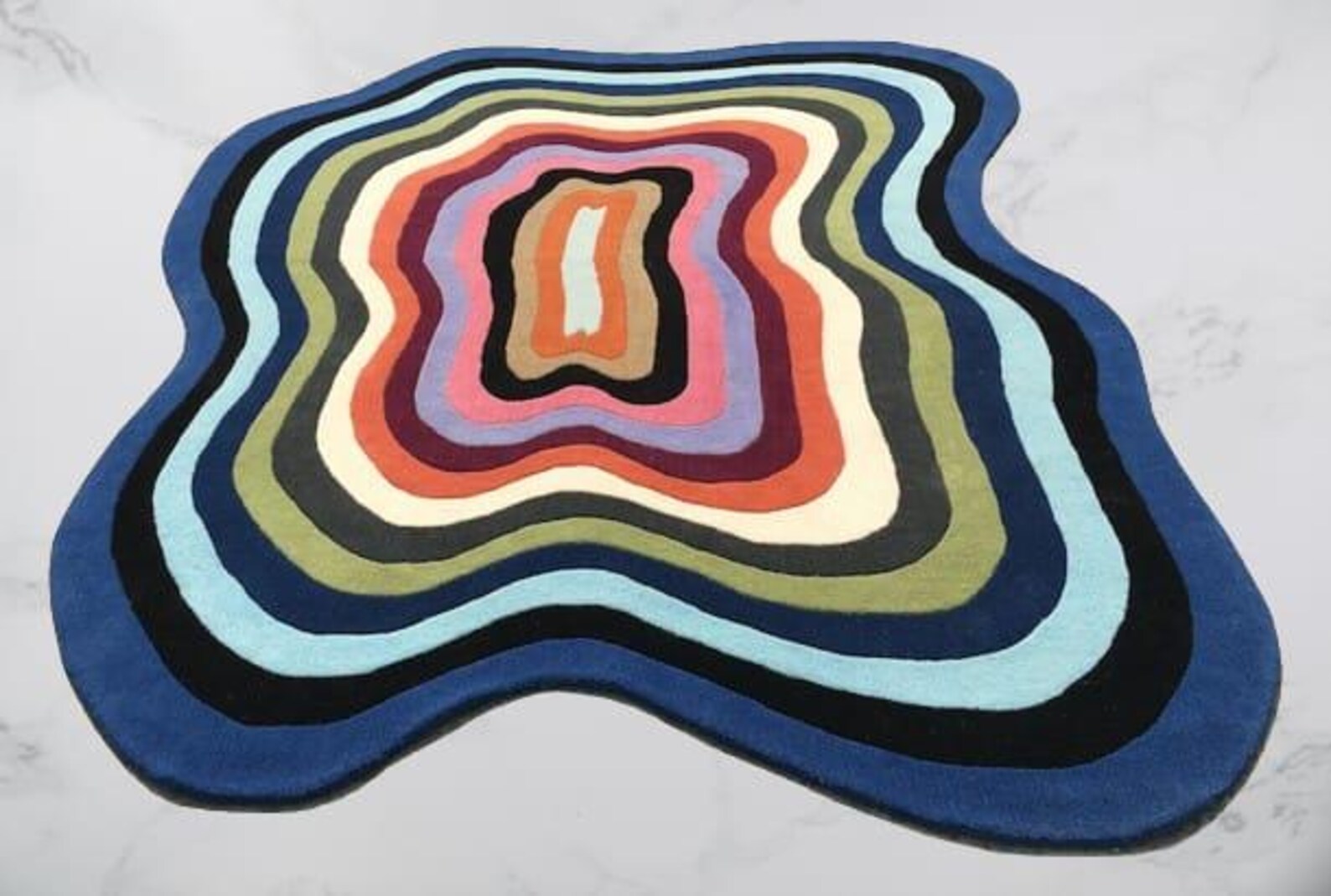 Premium Quality Irregular Woolen Hand Tufted Rugs Irregular Rugs Odd ...