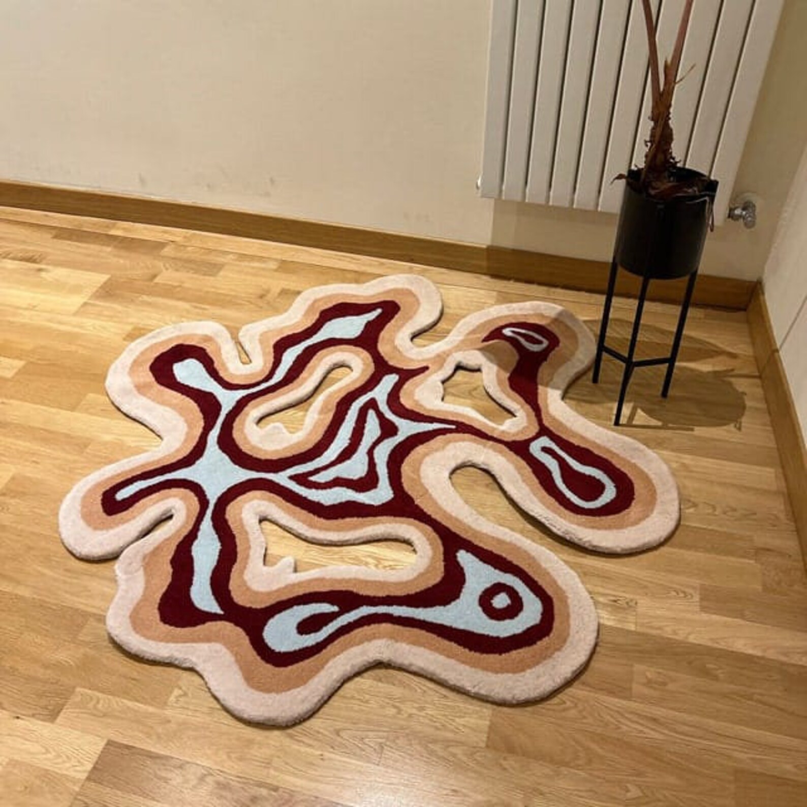 Irregular Amoeba Shaped Rug the Valley Rug Hand-tufted 100% New Zealand ...