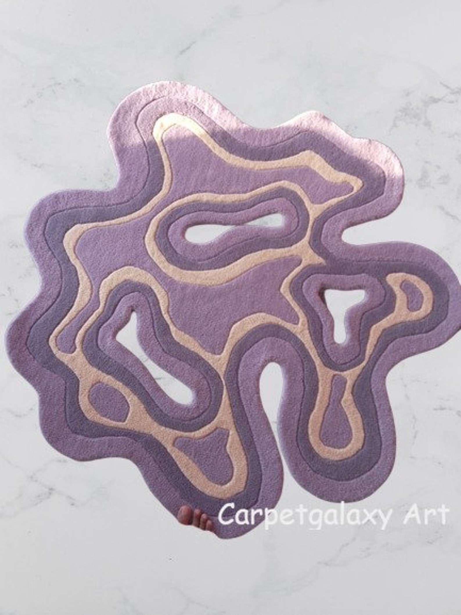Irregular Amoeba Shaped Rug the Valley Rug Hand-tufted 100% New Zealand ...