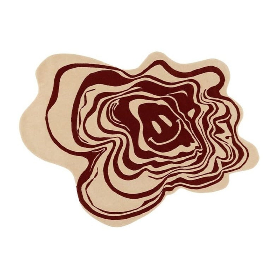 Irregular Amoeba Shaped Smiley Hand-tufted Rugs With 100% New Zealand ...