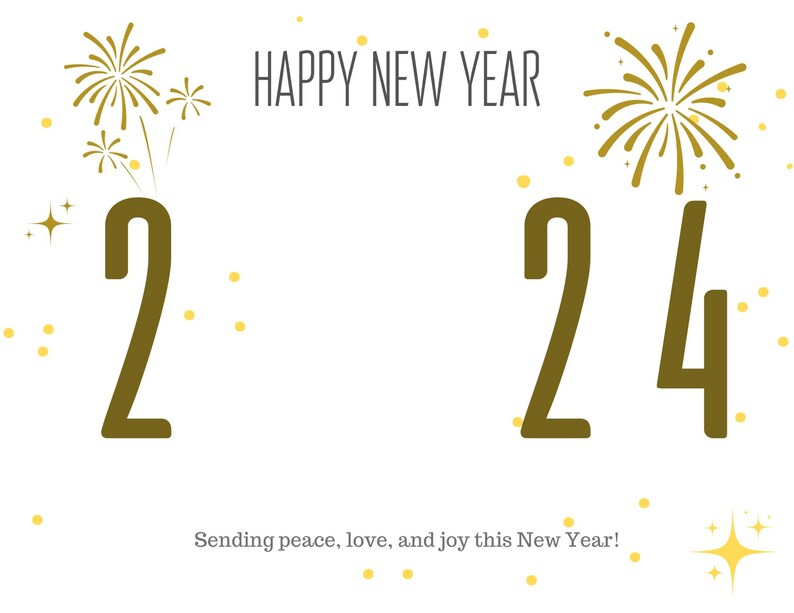 Happy New Year 2024, Handprint Art, Handprint Craft New Year, Memory ...