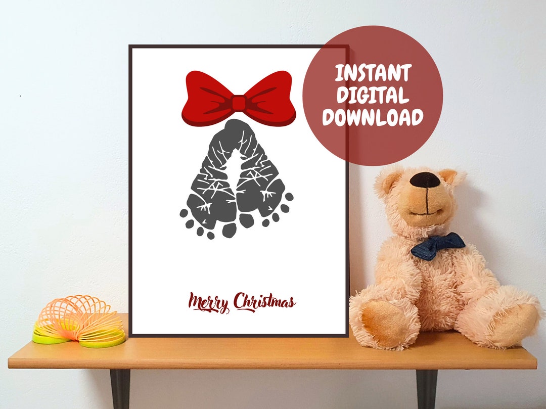 Christmas Bells Handprint Footprints Baby Toddler Kids Art - Etsy