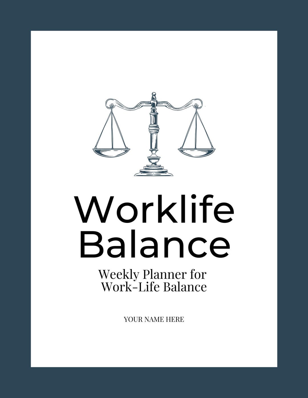 AFPT Work/life Balance Worksheet - Etsy