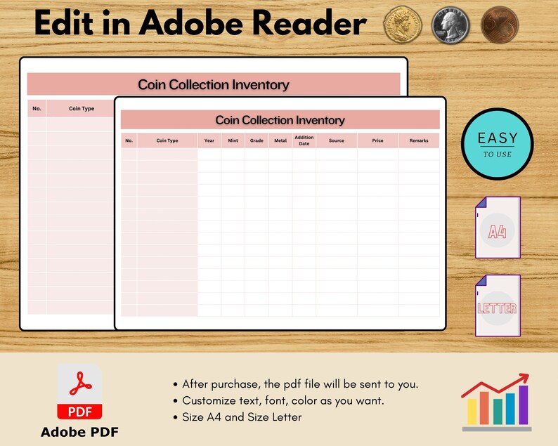 Coin Log Record Tracker - Manage Your Inventory, Track Your Initiatives ...