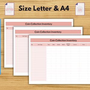 Coin Log Record Tracker - Manage Your Inventory, Track Your Initiatives ...