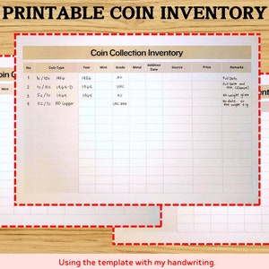 Coin Log Record Tracker - Manage Your Inventory, Track Your Initiatives ...