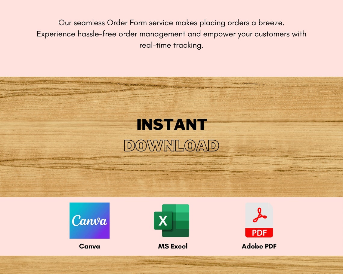 Customizable Order Form Template: Ideal for Business in Any Industry ...