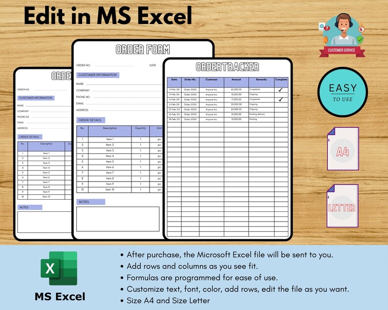 Editable Order Form Template: Picture Day Uniform Order Form, Order ...