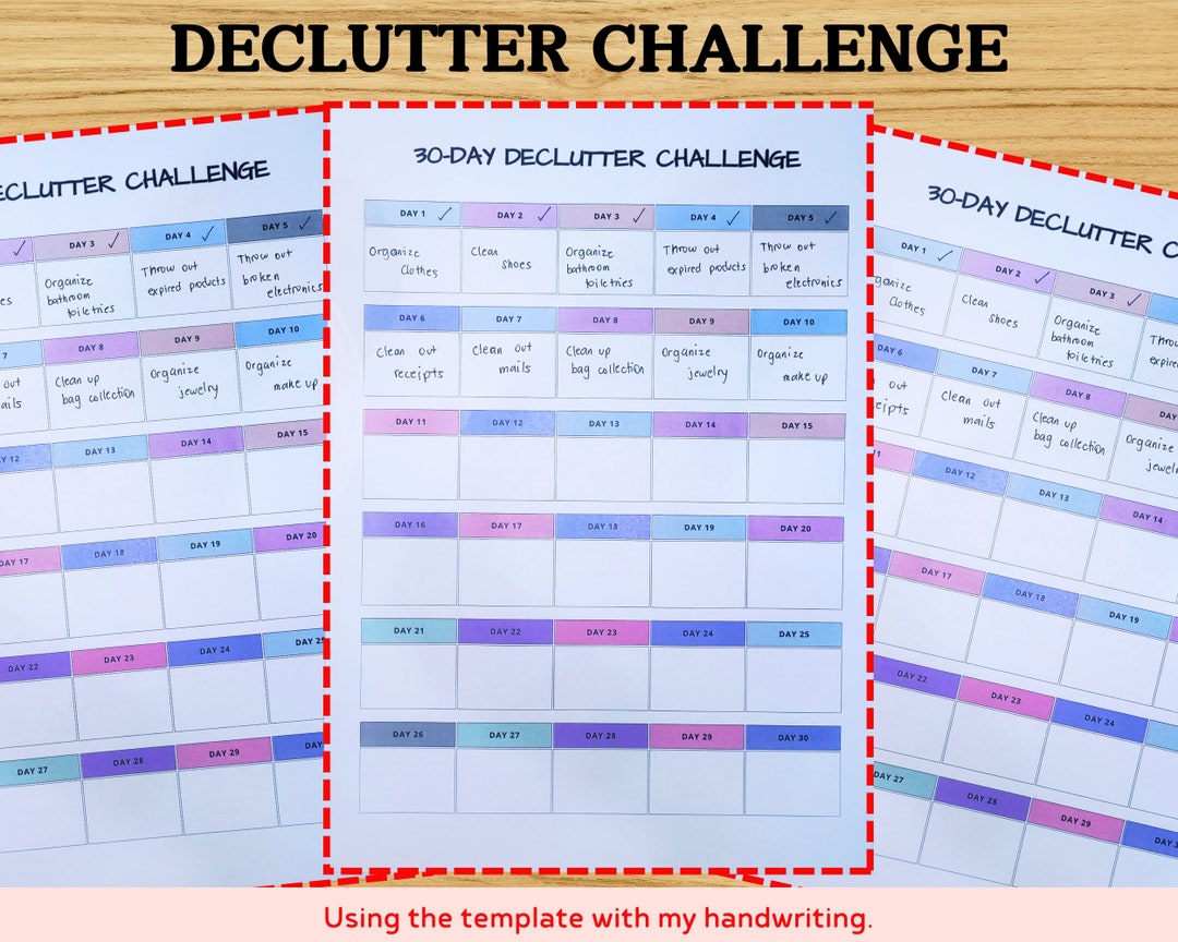 Printable Declutter Checklist | Minimalist Home Organization PDF | Room ...