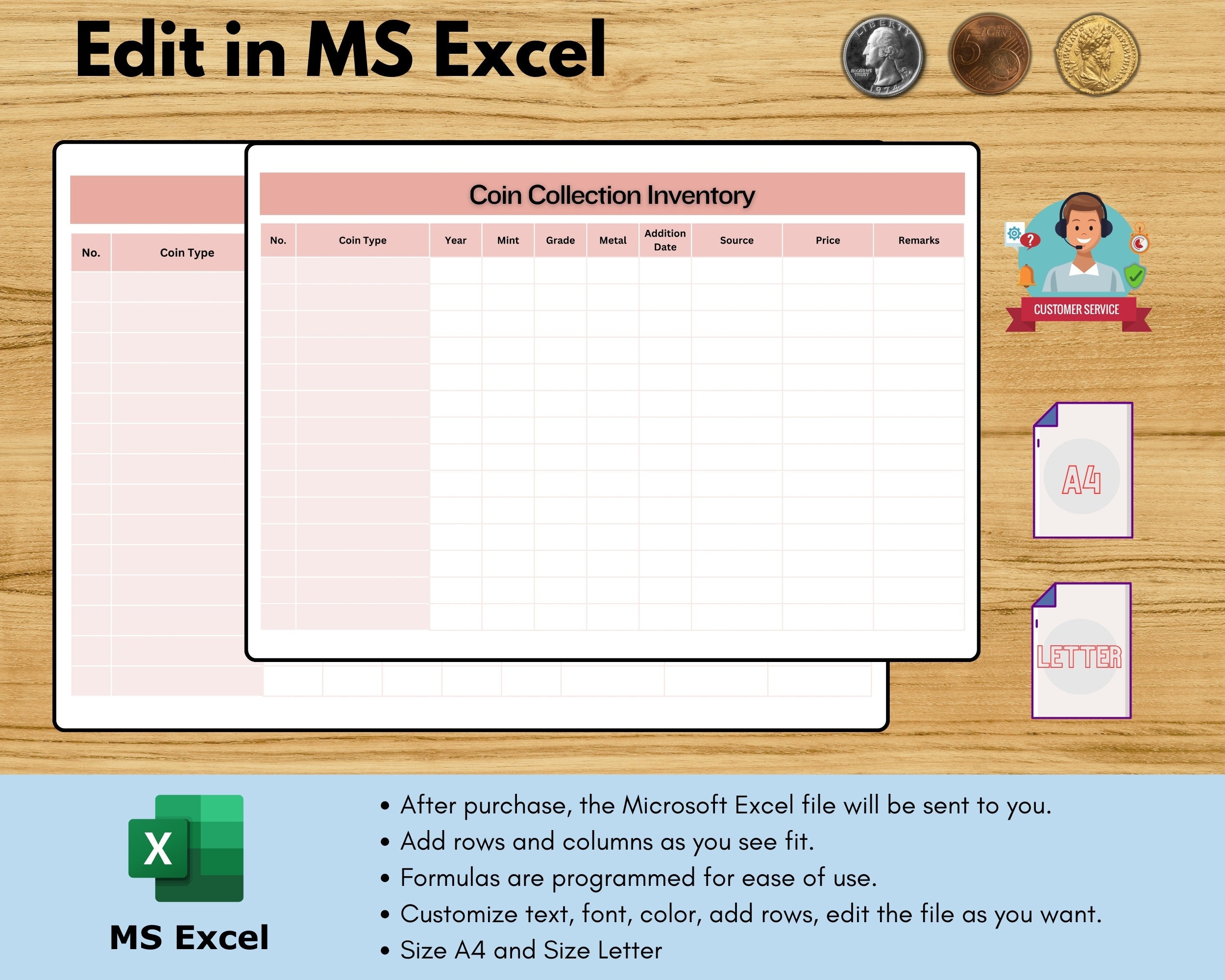 Coin Log Record Tracker - Manage Your Inventory, Track Your Initiatives ...