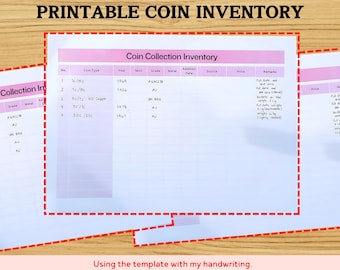 Coin Log Record Tracker - Manage Your Inventory, Track Your Initiatives ...