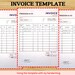 Editable Business Invoice Template, Custom Printable Invoice, Service ...