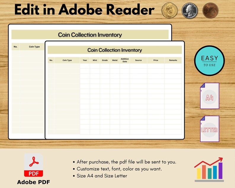 Coin Log Record Tracker - Manage Your Inventory, Track Your Initiatives ...