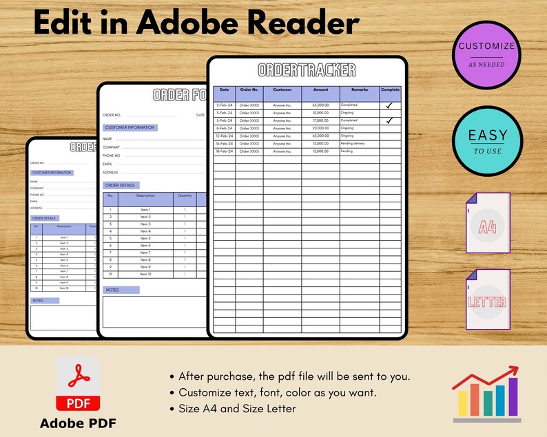 Editable Order Form Template: Picture Day Uniform Order Form, Order ...